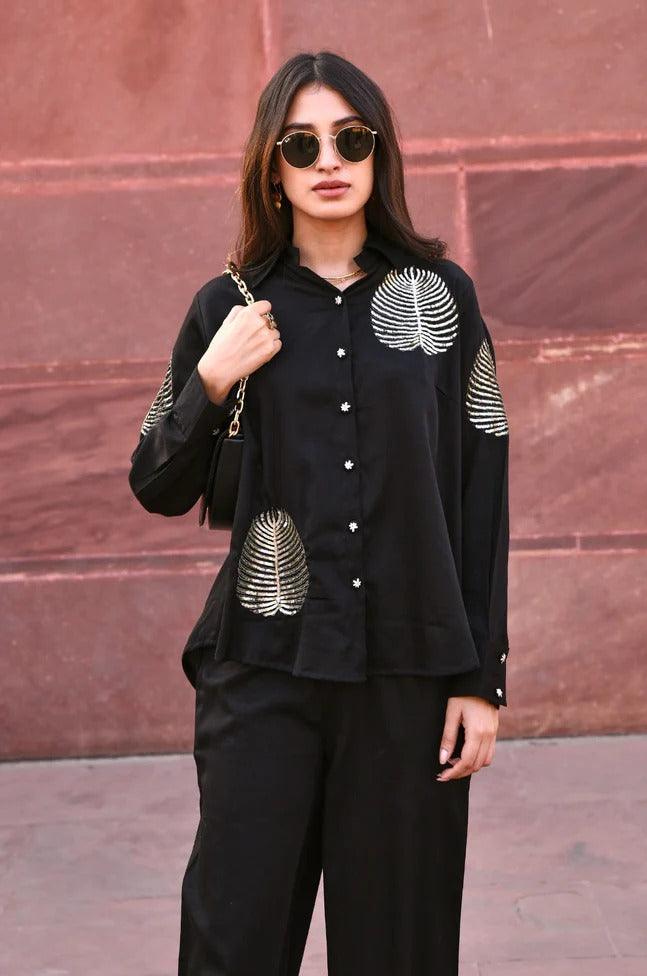 Squin Embroidered Co-Ord Set – Style Jaipur